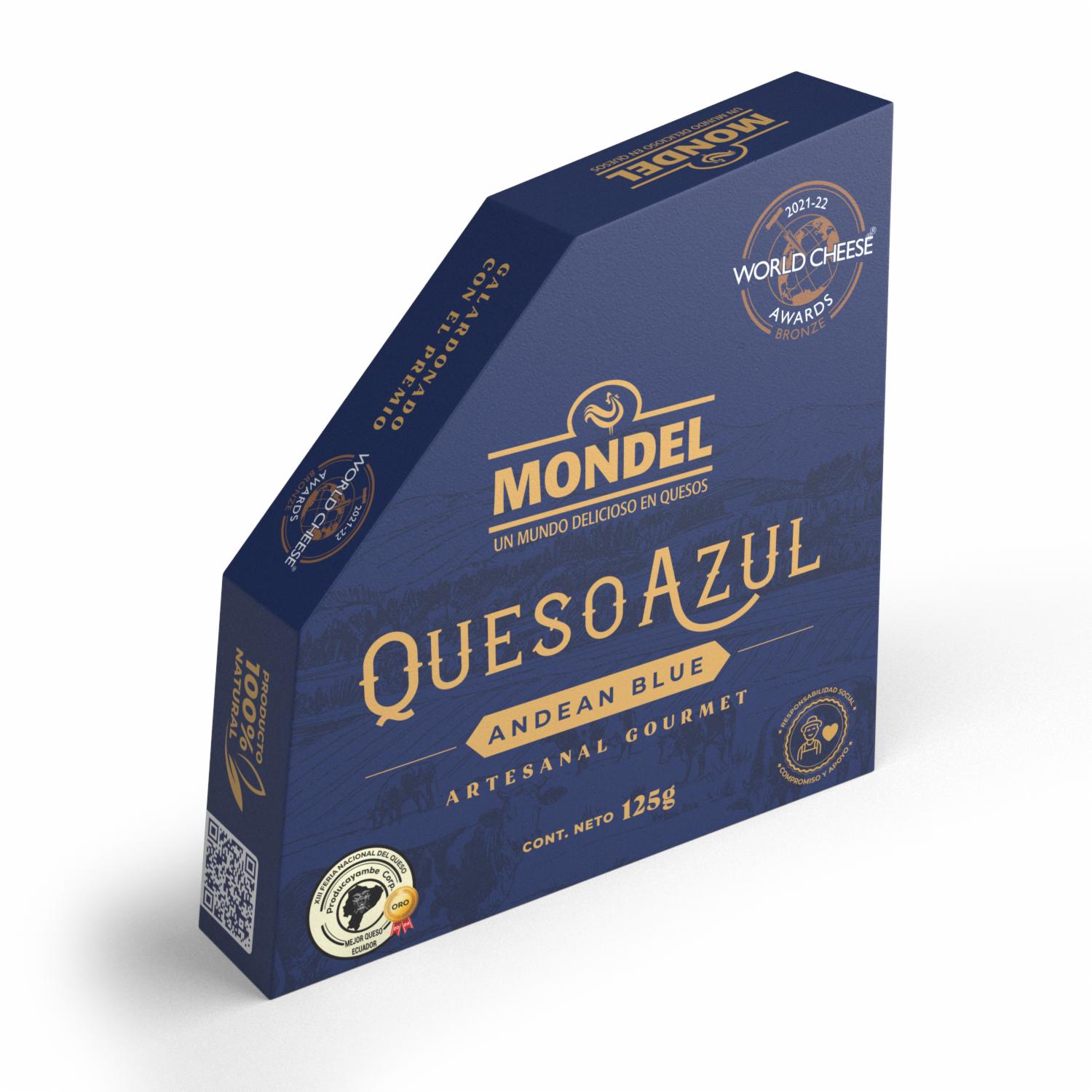 Queso Azul Andean Bleu Artesanal Gourmet MONDEL 125 G - Supermaxi