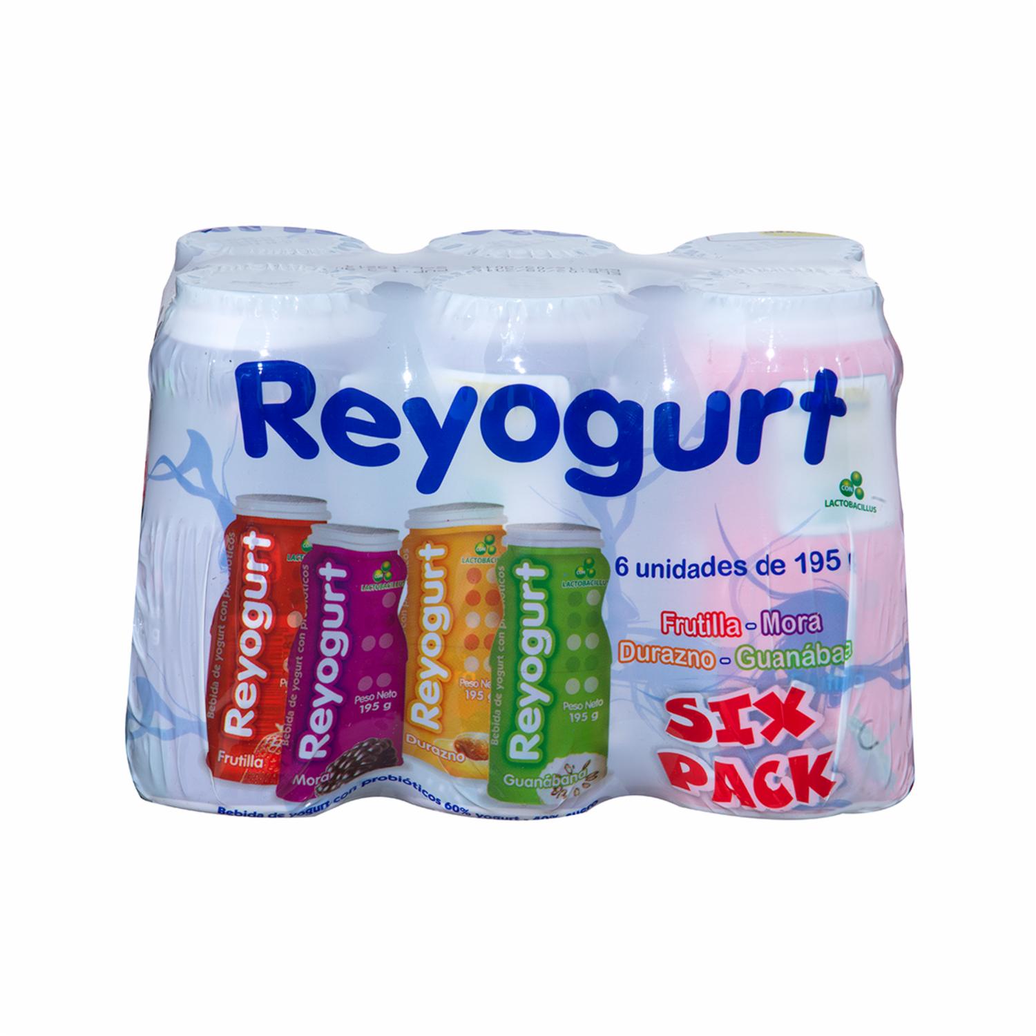 Yogurt Surtido REYOGURT 6 x 195 g - Supermaxi