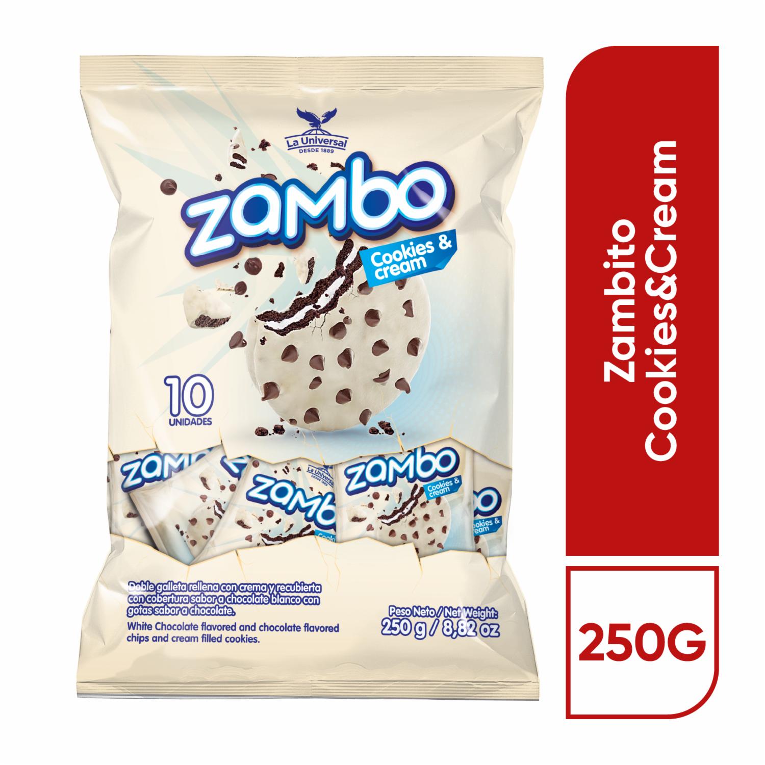 Galletas Cookies And Cream ZAMBITO 250 G - Supermaxi
