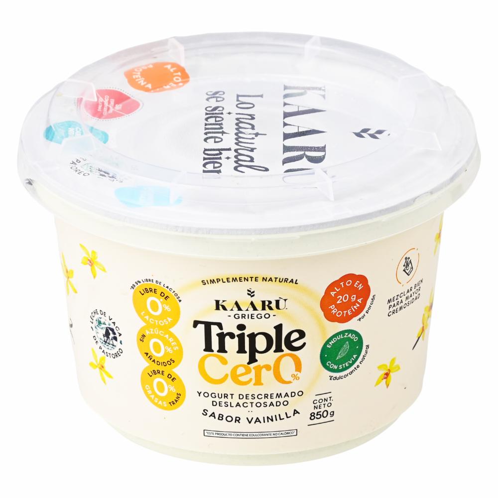 Yogurt Griego Triple Cero Vainilla KAARÙ 850 G - Supermaxi
