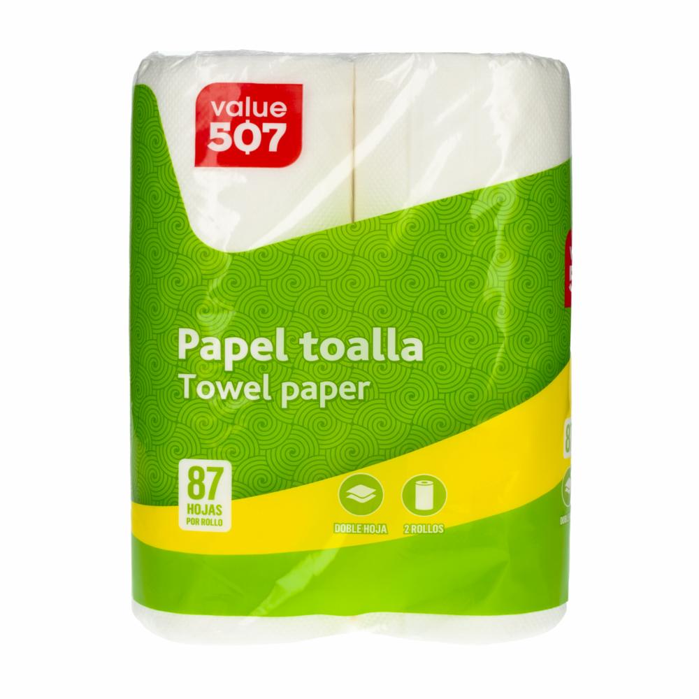 Toalla De Cocina Doble Hoja 2 Rollos VALUE 507 41,40 Metros - Supermaxi