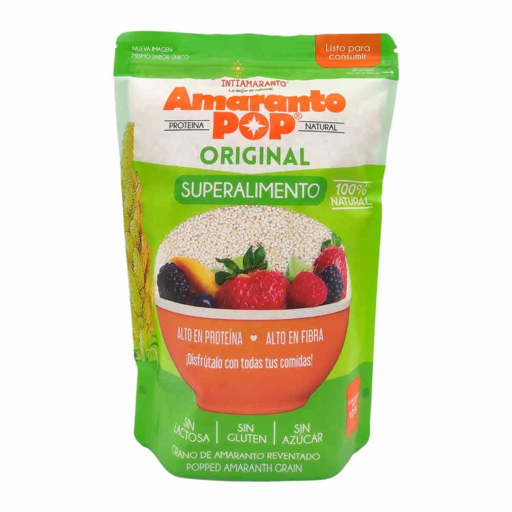 Amaranto Pop Original Libre de Gluten INTIAMARANTO 100 G - Supermaxi