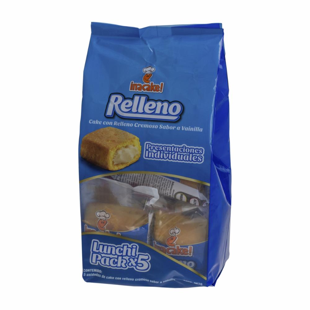 Cake Relleno Lunchipack INACAKE! 5 x 50g - Supermaxi
