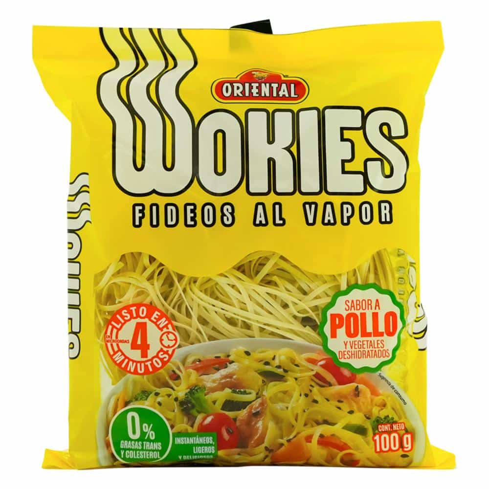 Fideos Instantáneos Al Vapor Sabor A Pollo WOKIES 100 G - Supermaxi