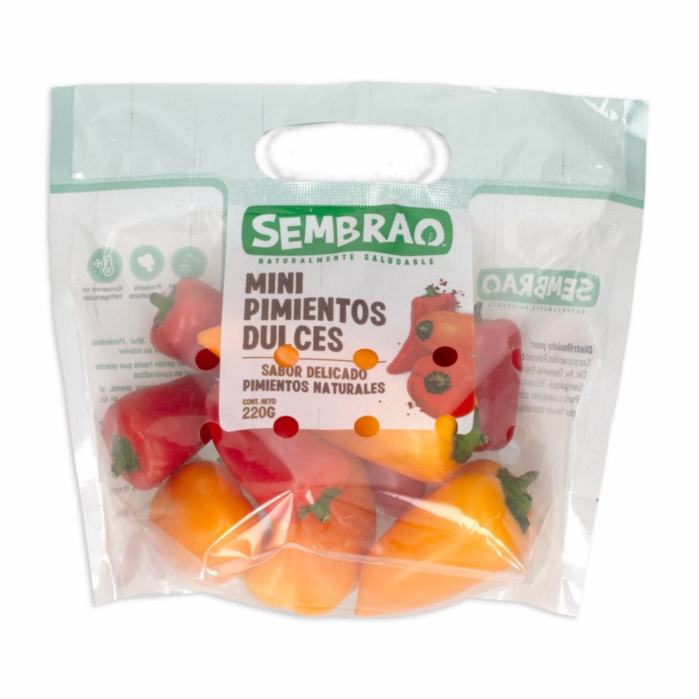 Mini Pimientos Dulces Amarillos Y Rojos SEMBRAO 220 G - Supermaxi