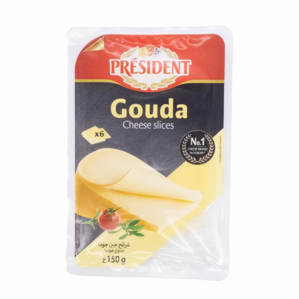 Queso Gouda Rebanado PRESIDENT 150 G - Supermaxi