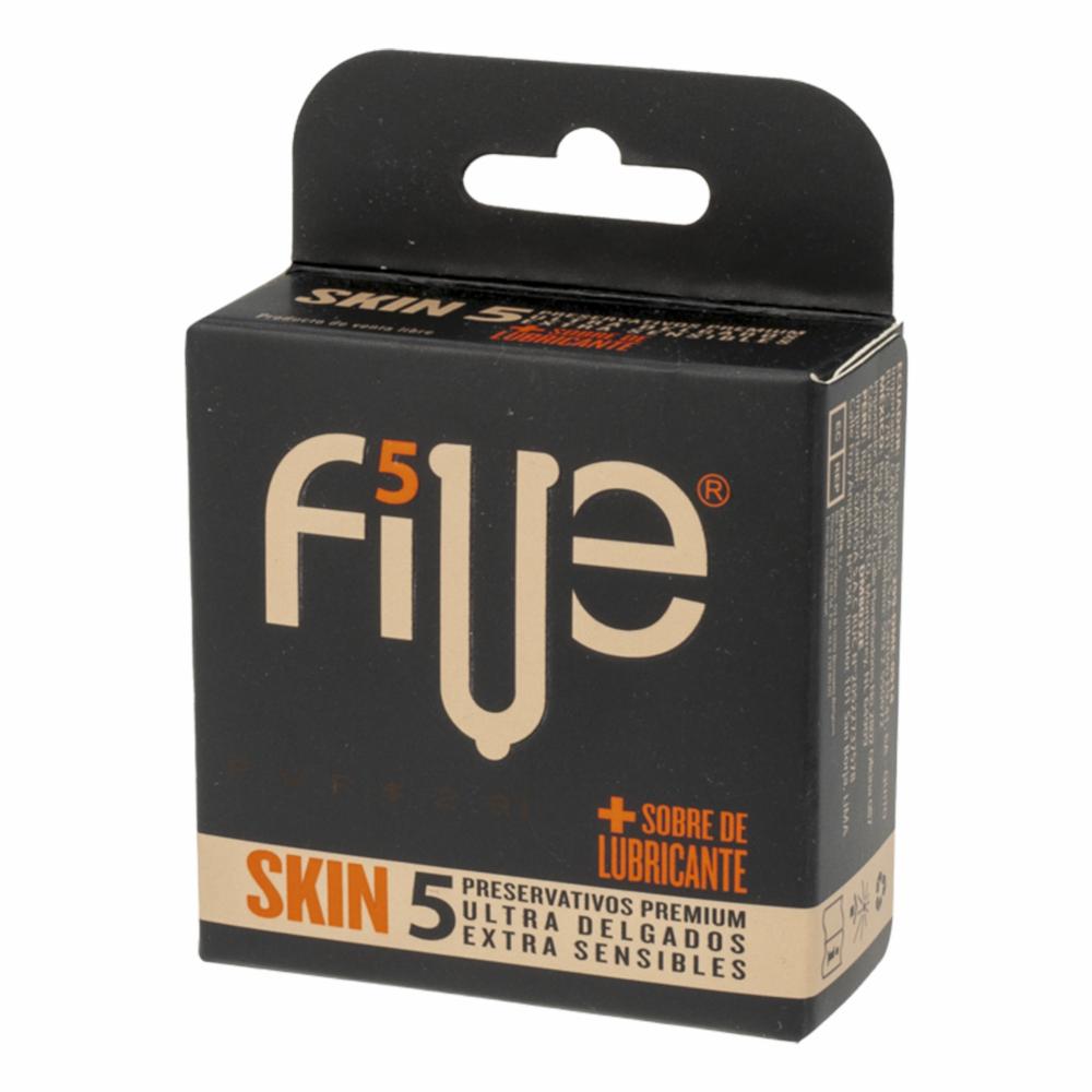 Preservativos Skin Ultra Sensible FIVE X 5 Uds - Supermaxi
