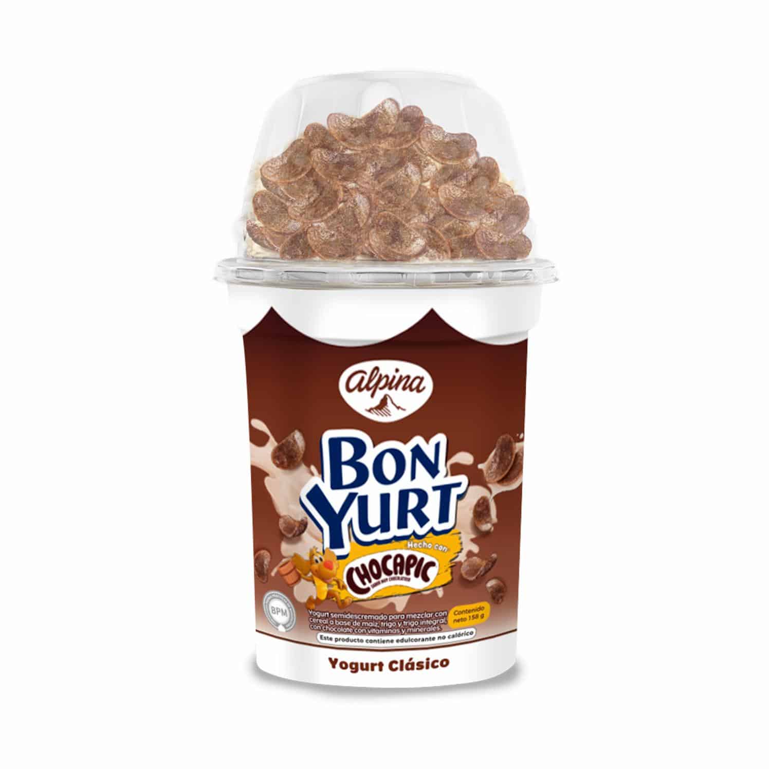 Bon Yurt Yogurt Semidescremado Con Chocapic ALPINA 158 G - Supermaxi