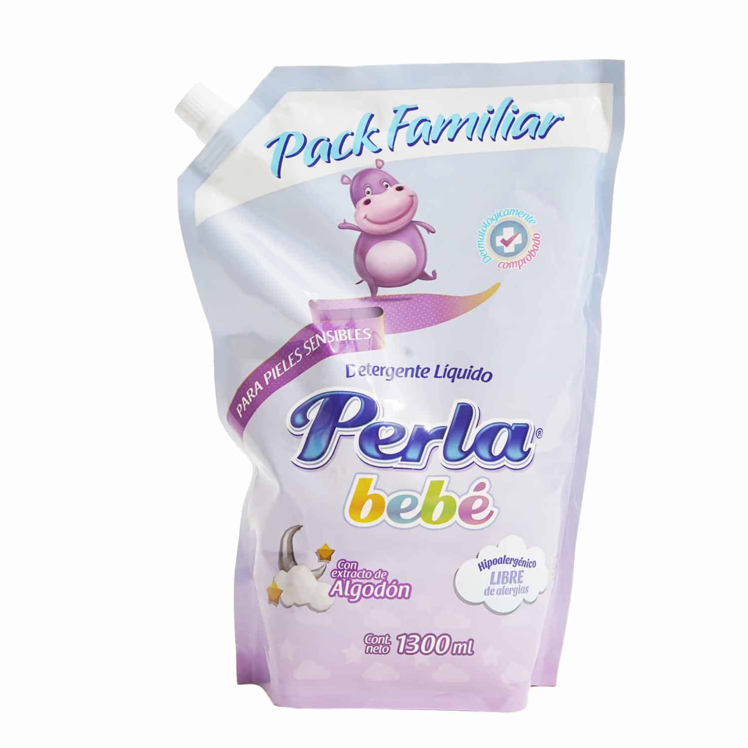 Detergente Líquido Para Bebes Pieles Sensibles PERLA 1300 Ml - Supermaxi