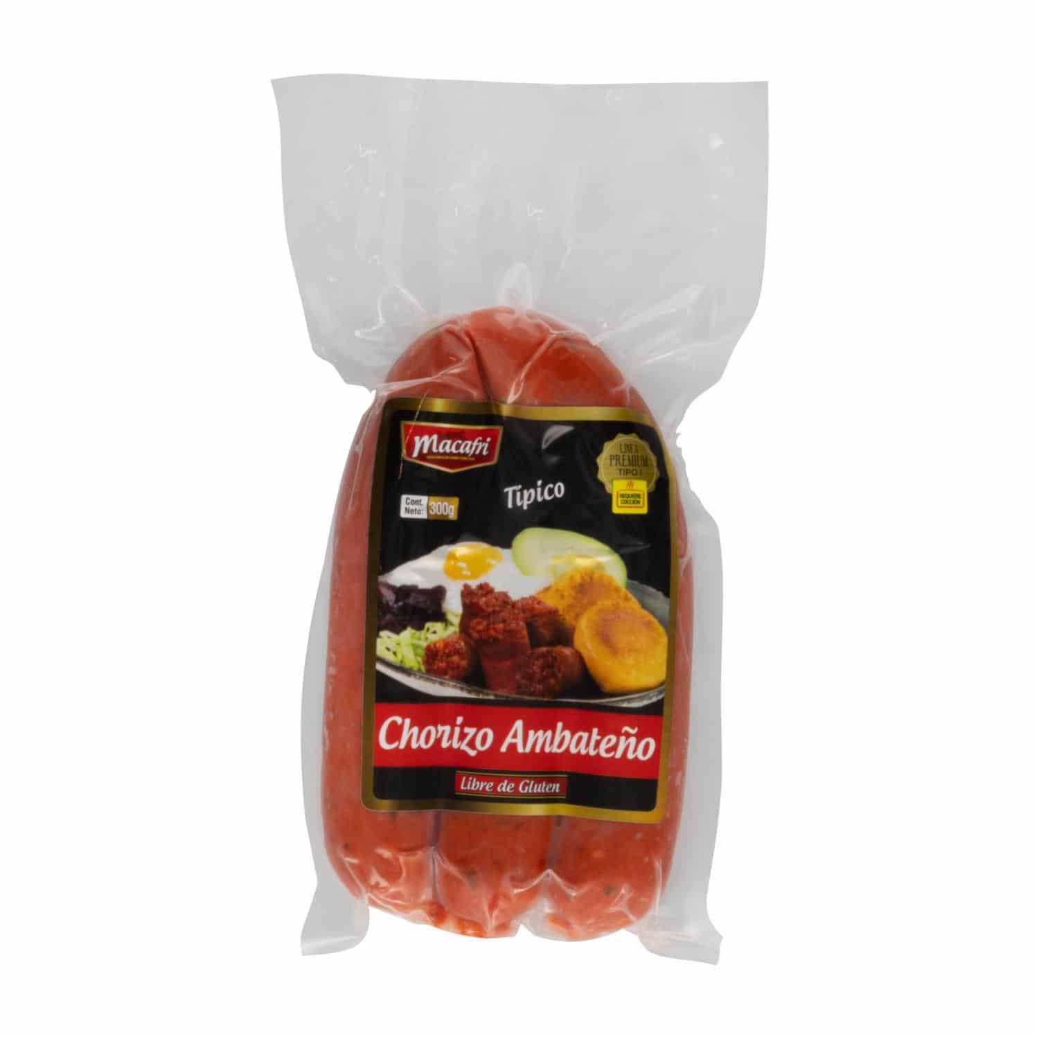 Chorizo Ambateño Típico MACAFRI 300 G - Supermaxi