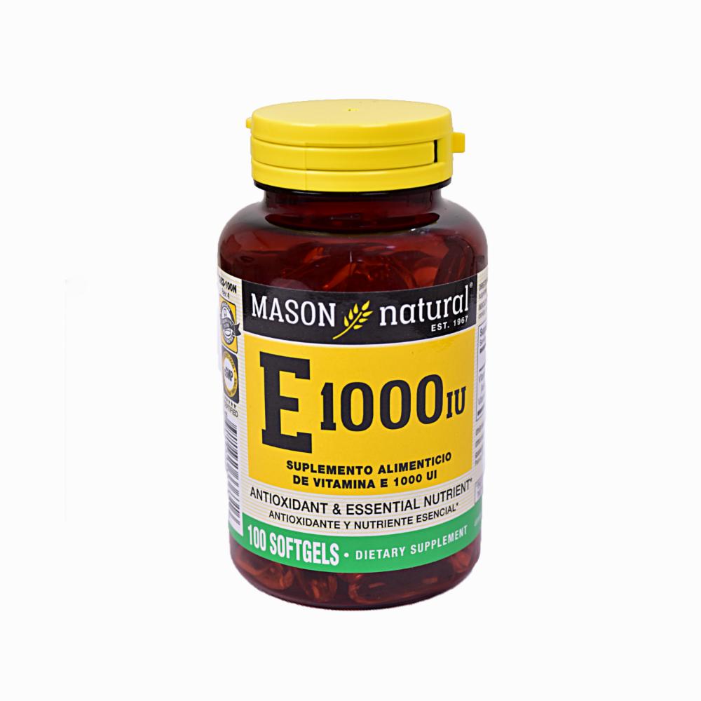Vitamina E Softgels 1000 Iu MASON NATURAL 100 Uds - Supermaxi