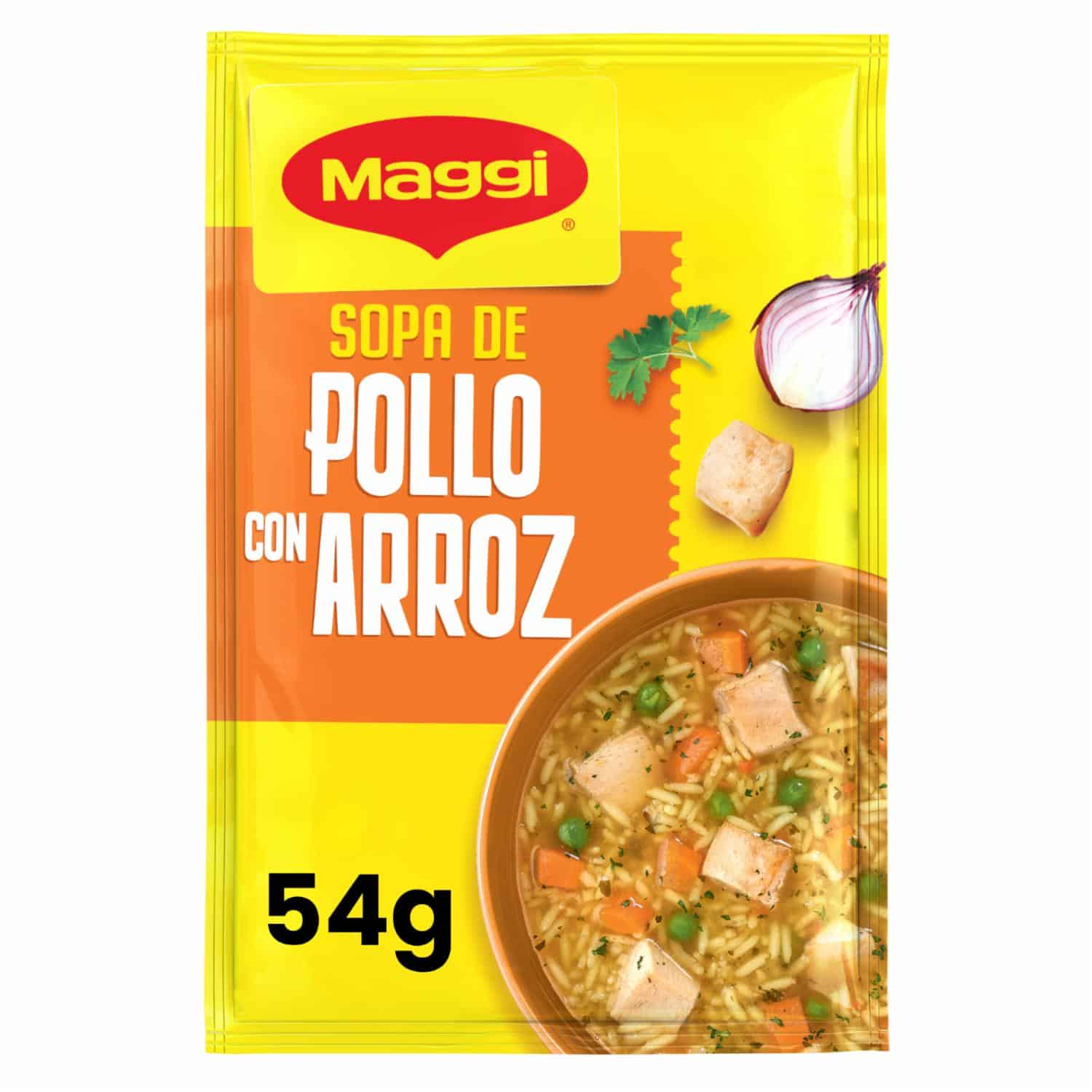 Sopa Instantánea Pollo Con Arroz MAGGI 54 G - Supermaxi