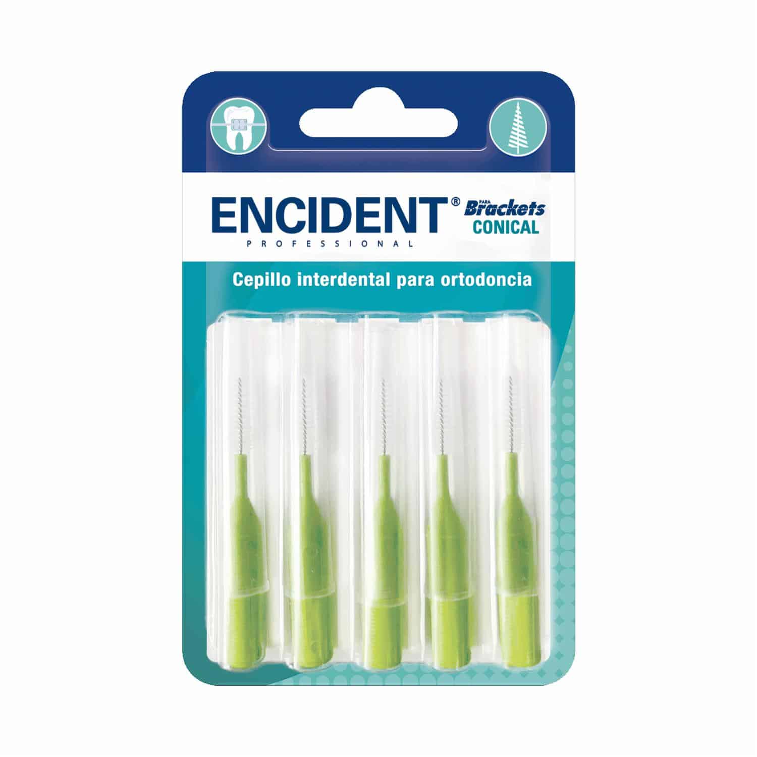 Cepillo Interdental Para Ortodoncia ENCIDENT 5 Piezas - Supermaxi