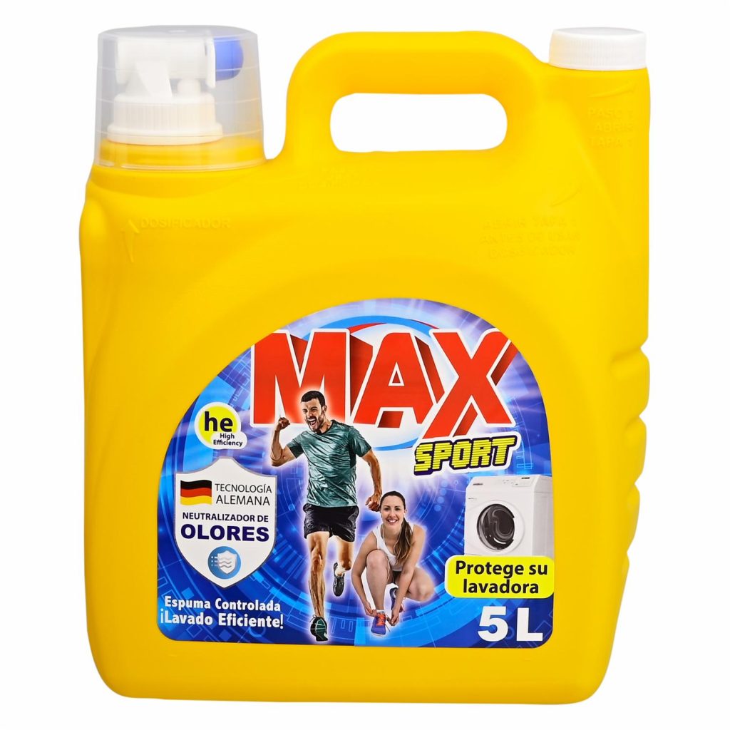 Detergente Líquido Para Ropa Sport Con Neutralizador De Olores MAX 5000 ...