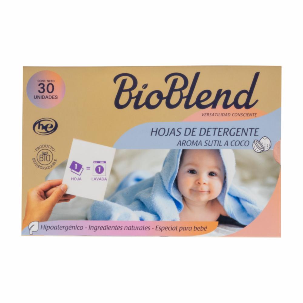 Detergente En Hojas Aroma Sutil A Coco BIO BLEND X 30 Uds - Supermaxi
