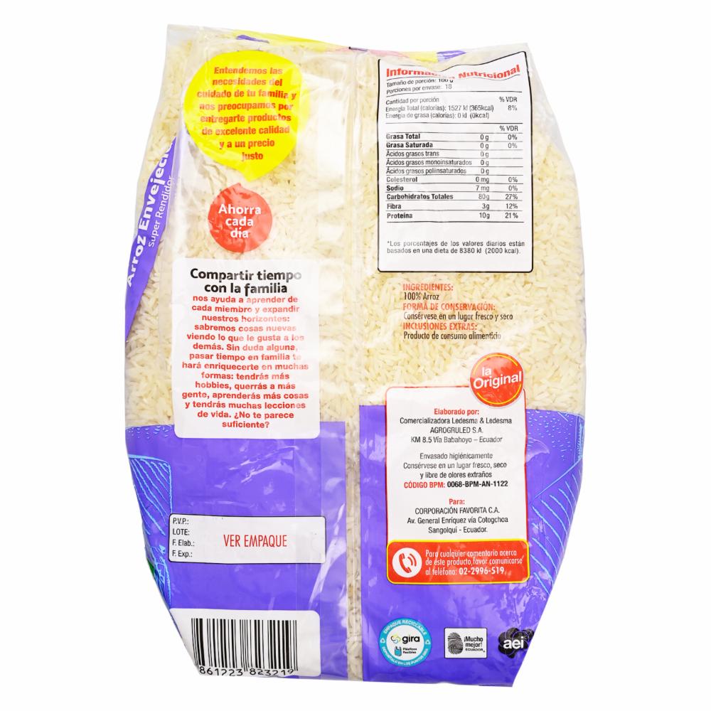 Arroz Blanco Envejecido LA ORIGINAL 4 Libras - Supermaxi