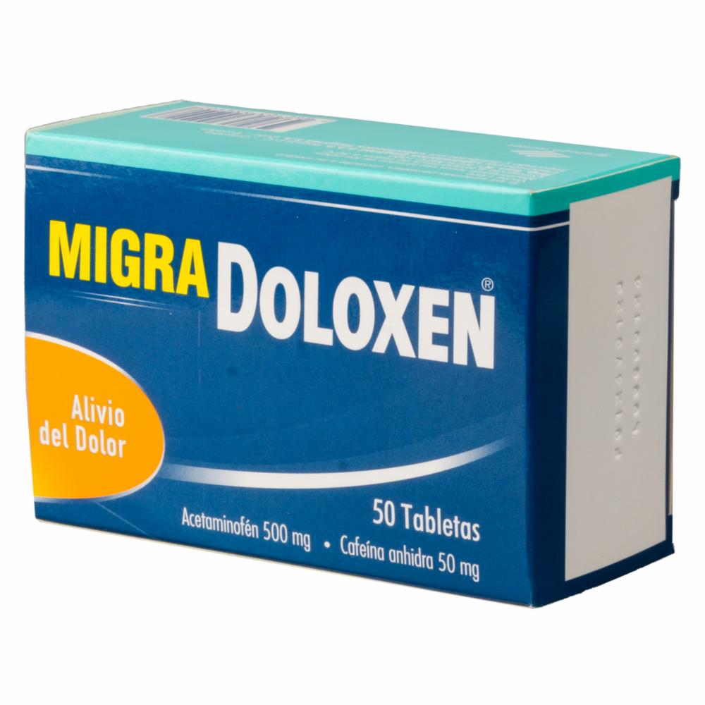Analgésico Acetaminofén MIGRA DOLOXEN 50 Tabletas - Supermaxi
