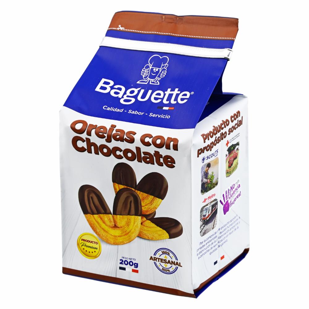 Orejas Con Chocolate BAGUETTE 200g - Supermaxi