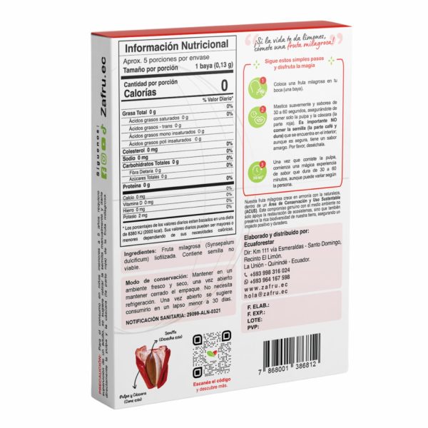 Fruta Milagrosa Liofilizada ZAFRÚ 2 G - Supermaxi