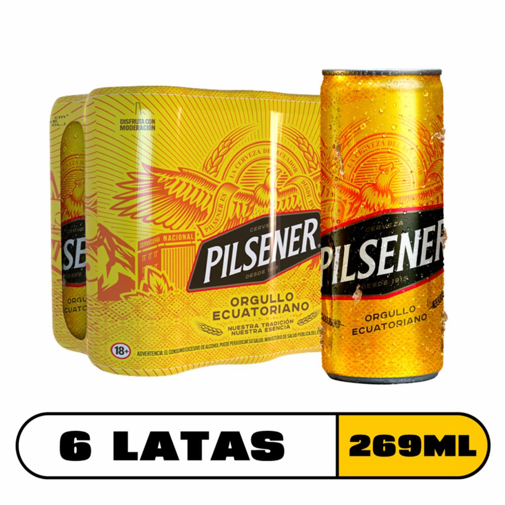 Cerveza En Lata PILSENER 6X269 Ml - Supermaxi