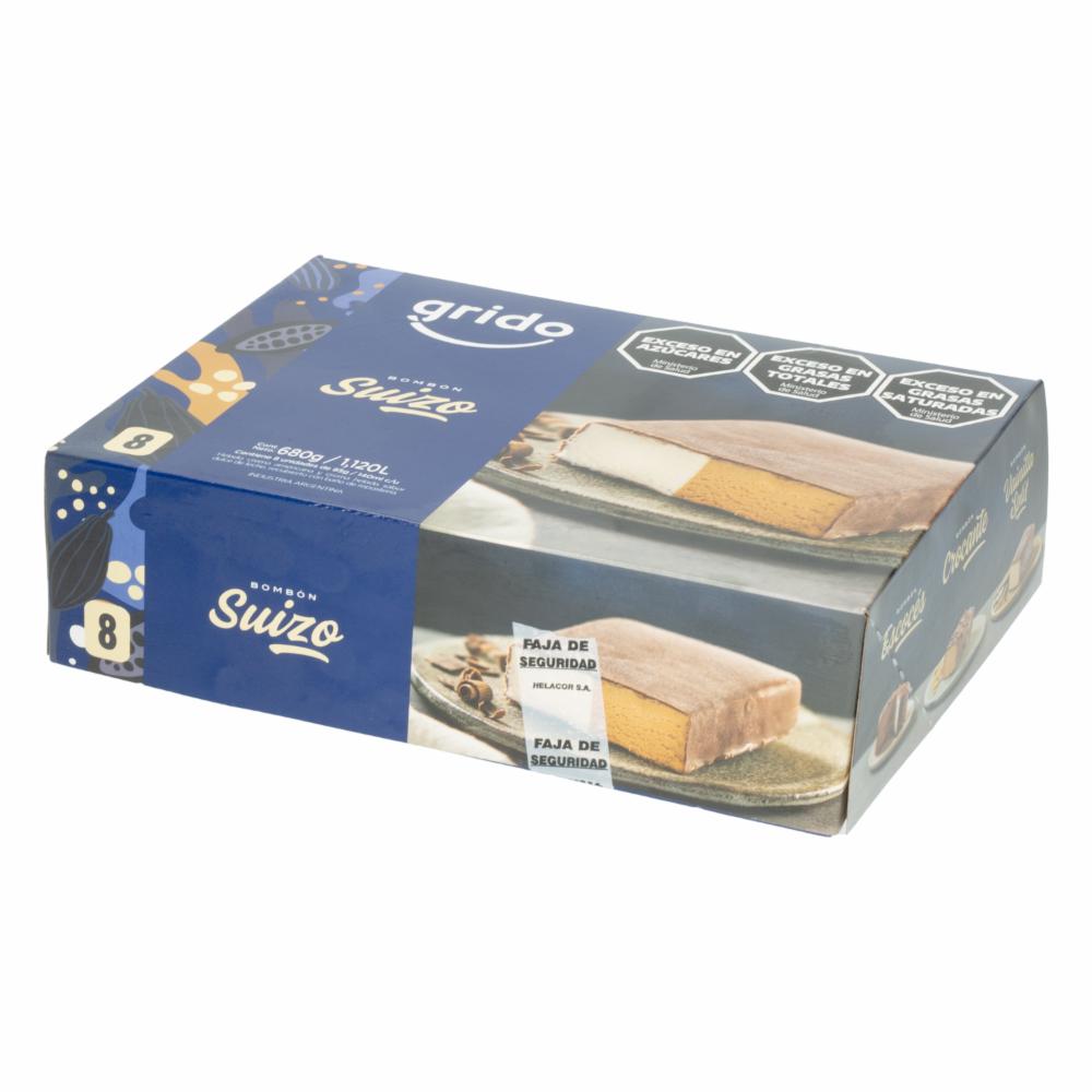 helado Bombon suizo GRIDO 8 X 85 G - Supermaxi