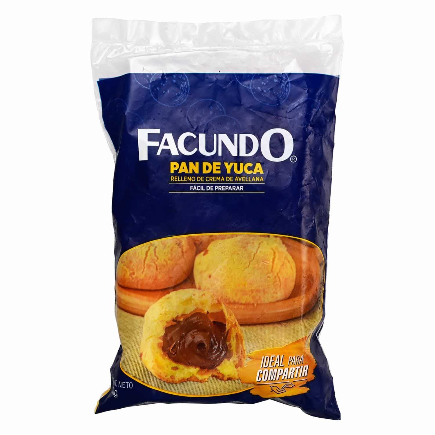 Pan De Yuca Relleno De Crema De Avellana FACUNDO 300 G - Supermaxi