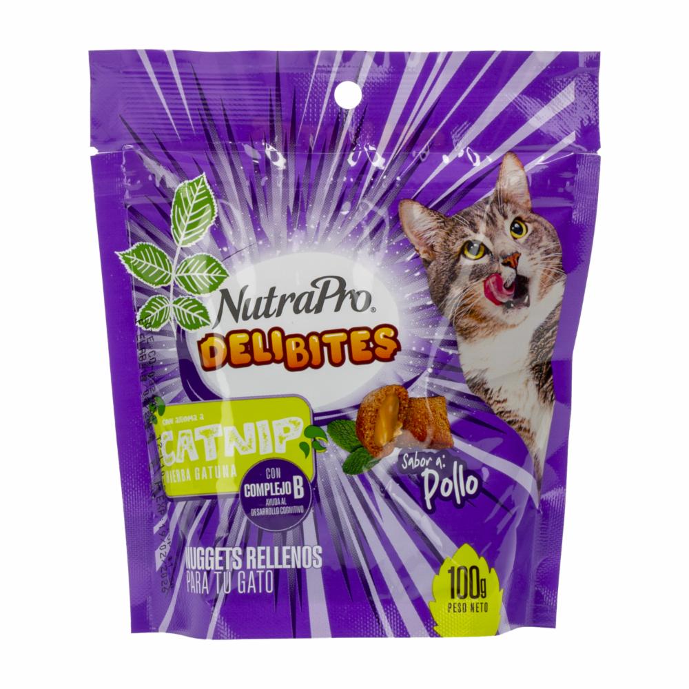 Nuggets Para Gato De Pollo Con Catnip NUTRAPRO 100 G - Supermaxi