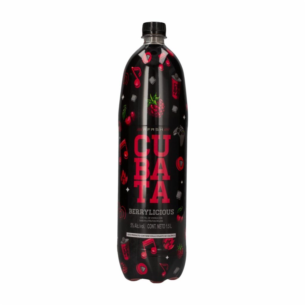 Coctel De Vodka Sabor A Frutos Rojos CUBATA 1500 Ml - Supermaxi