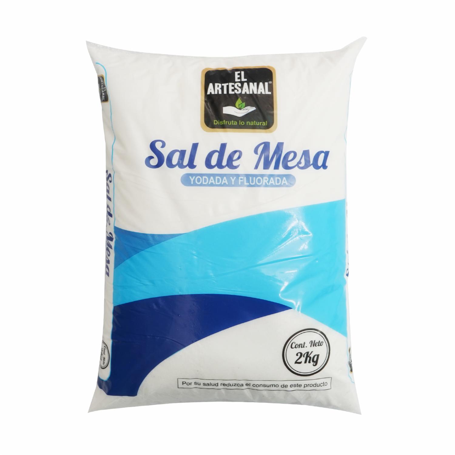 Sal De Mesa Yodada Y Fluorada EL ARTESANAL 2000 G - Supermaxi