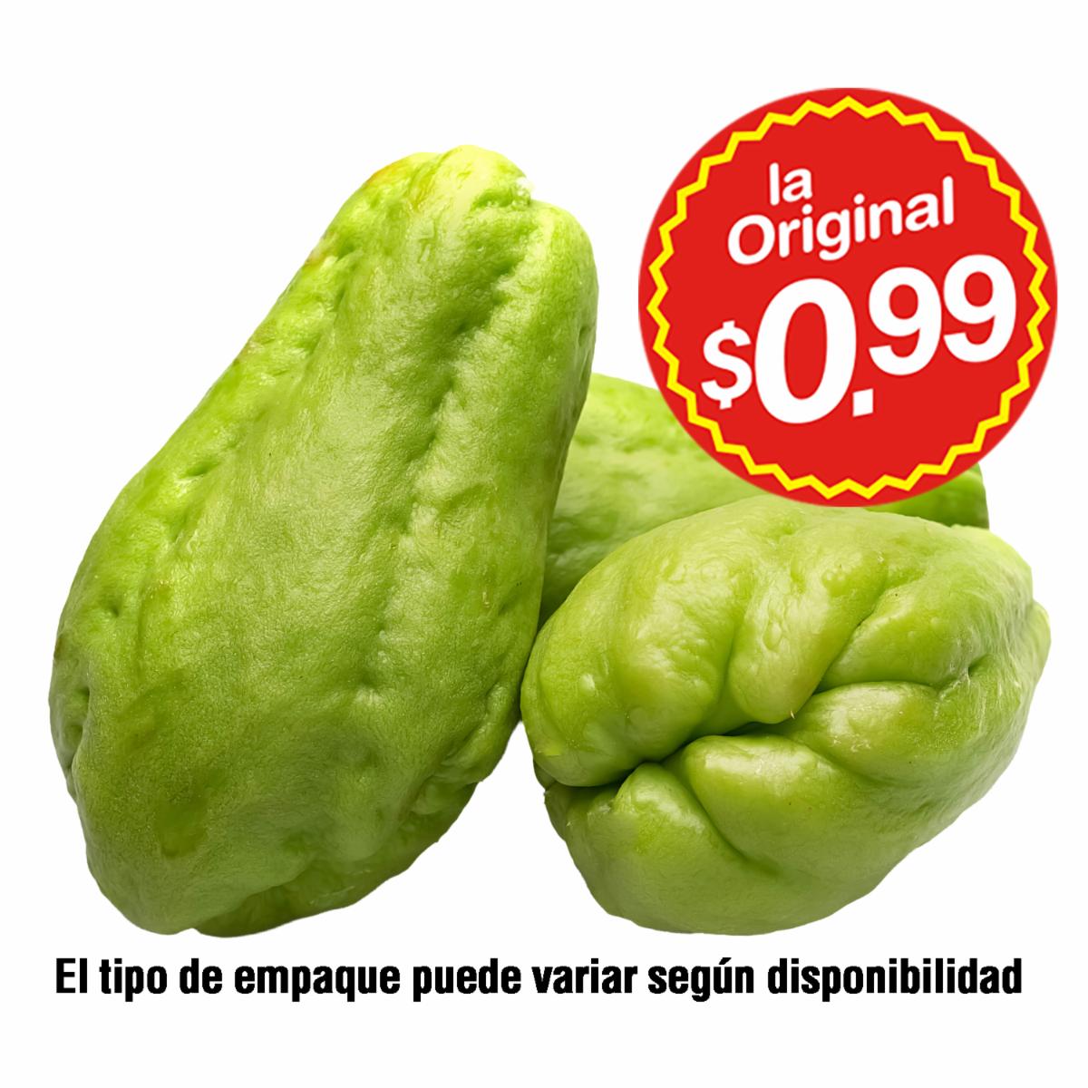 Chayote Verde LA ORIGINAL 1000 G - Supermaxi